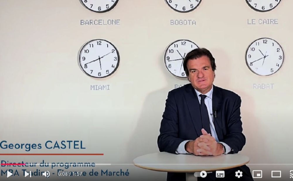 Interview de Georges Castel, Directeur du programme MBA Trading ...